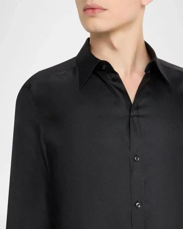 Dolce & Gabbana Apos;s Silk Satin Classic-fit Dress Shirt