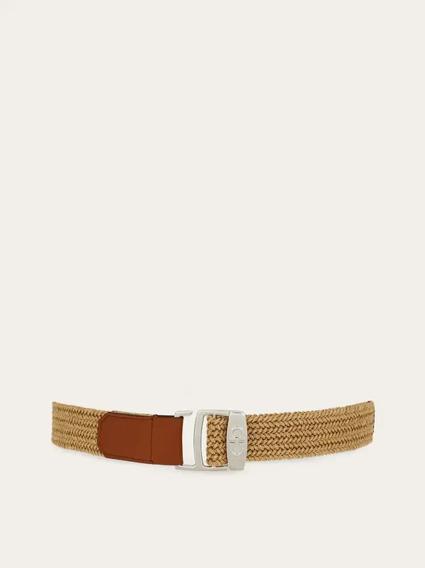 FERRAGAMO Woven Belt - Beige