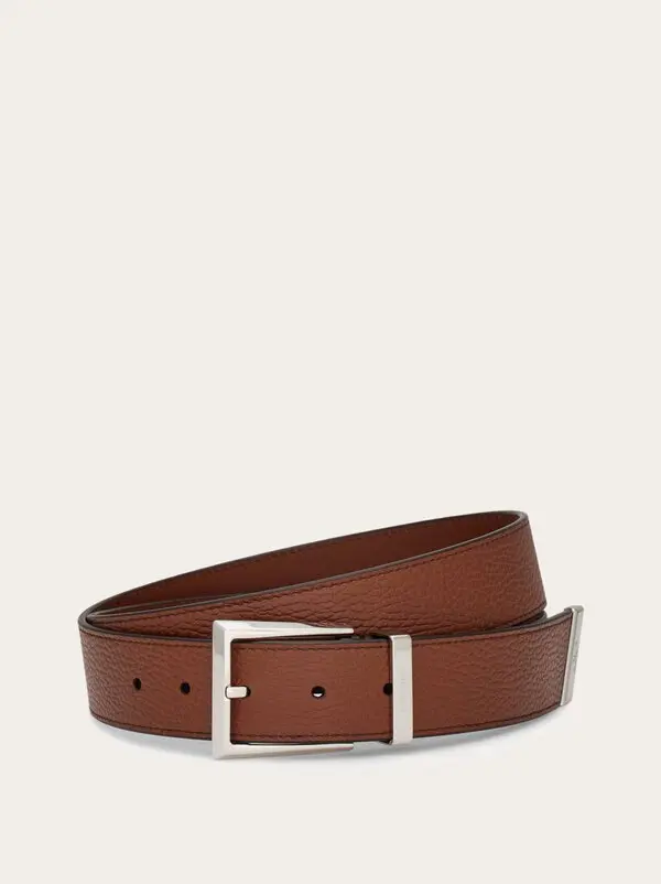 FERRAGAMO Gancini Buckle Belt - Beige