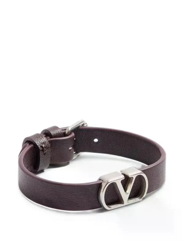 Valentino Garavani Vlogo Signature Calfskin Bracelet - Red