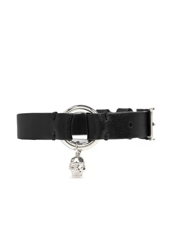 Alexander McQueen Skull Charm Bracelet - Black
