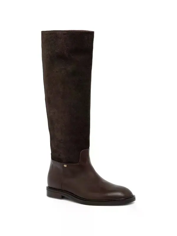 BALDININI Suede-panel Knee-high Boots