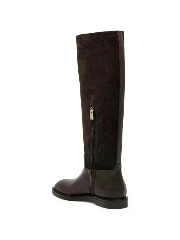 BALDININI Suede-panel Knee-high Boots