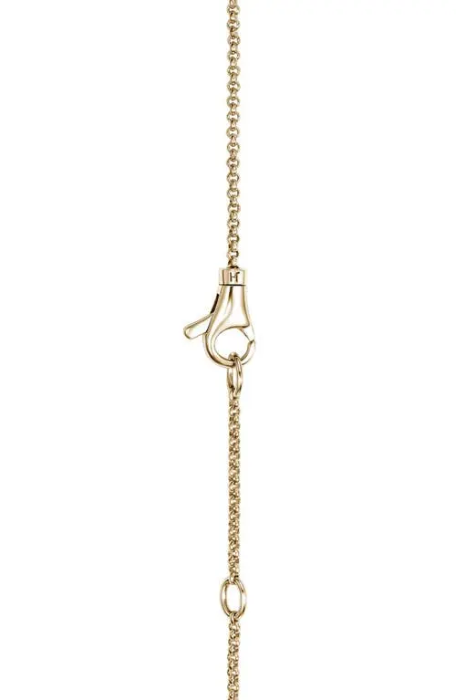 John Hardy 14k Pavé Diamond Heart Pendant Necklace - Gold