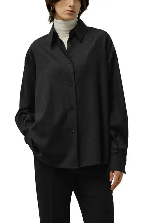 Lilysilk Silk-wool Oversized Shirt