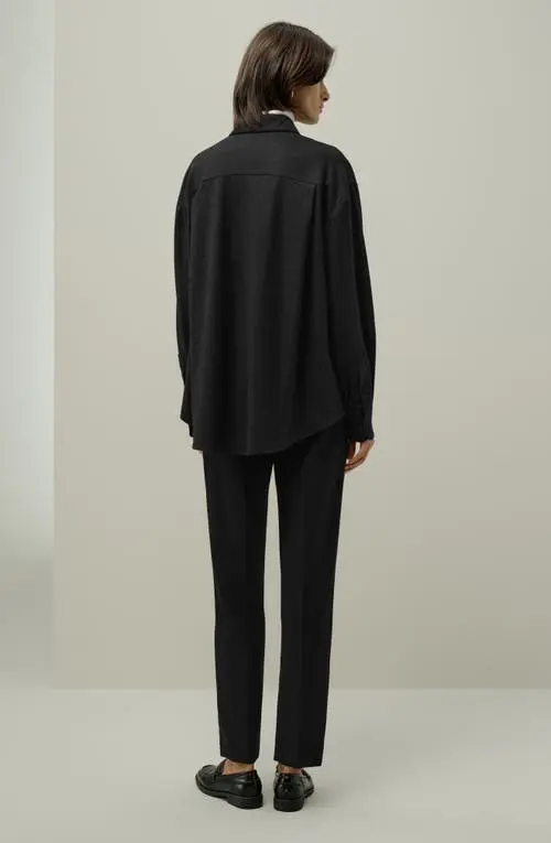 Lilysilk Silk-wool Oversized Shirt