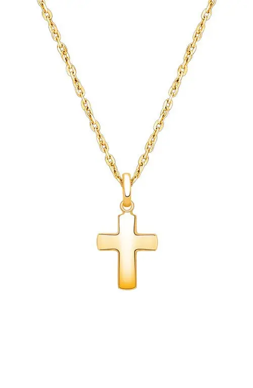 TINY BLESSINGS 14k Gold Regal Cross 12-" Necklace - 14k Yellow Gold