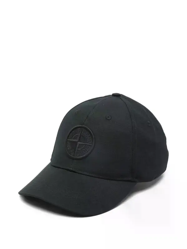 Stone Island Logo Baseball Cap - Black