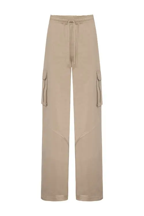 PCFG Cargo Pants With Flap Pockets - Beige