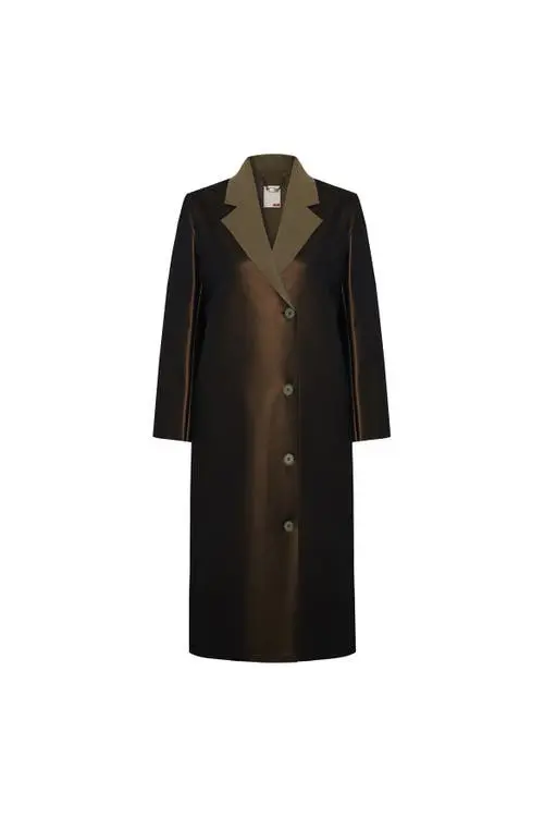 PCFG Wool Blend Paper Coat - Brown