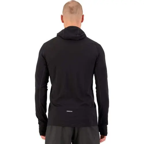 MONS ROYALE Temple Tech Hooded Zip Top - Black Ii