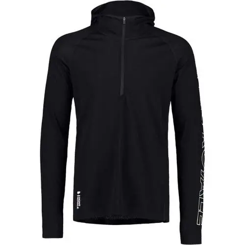 MONS ROYALE Temple Tech Hooded Zip Top - Black Ii