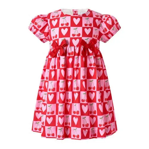 RACHEL RILEY Cherry Heart Bow Dress
