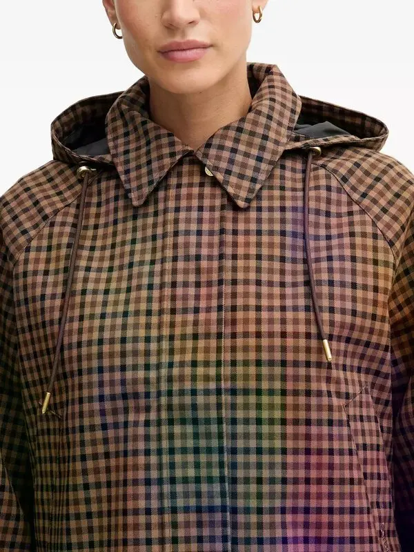 Barbour Checked Hooded Jacket