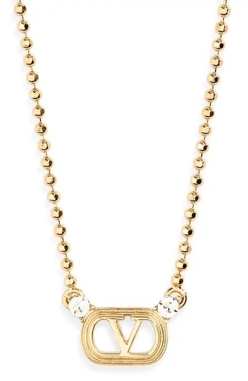 Valentino Garavani Ovalette Pendant Necklace - Gold