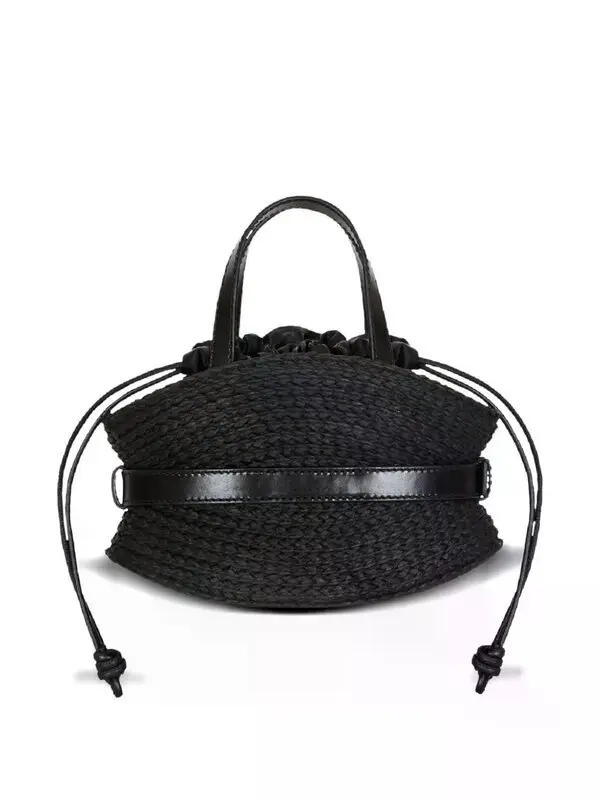 Balmain Mini Belt Tote Bag - Black