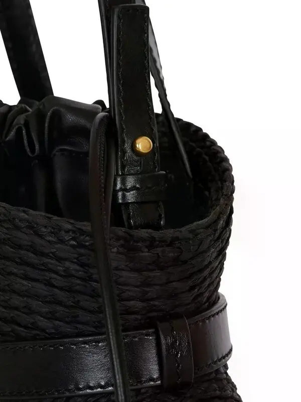 Balmain Mini Belt Tote Bag - Black