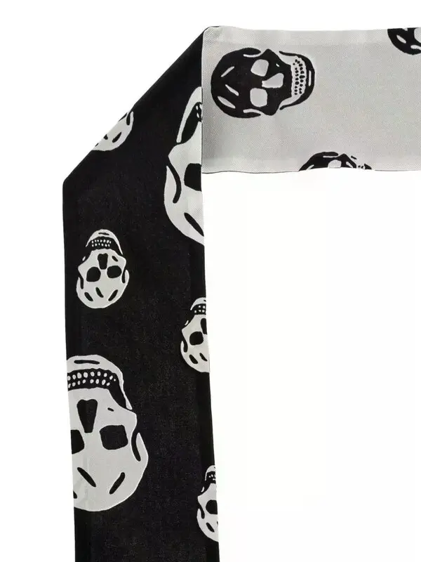Alexander McQueen Skull-print Scarf - Black