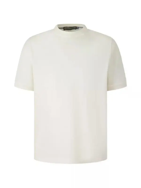 Canali Crew-neck Cotton T-shirt - White