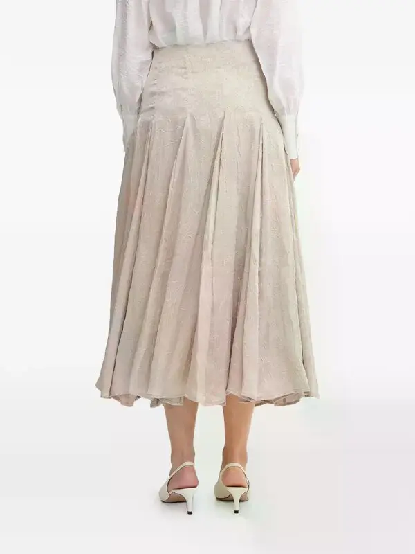 HOSS INTROPIA Textured Pleated Midi Skirt