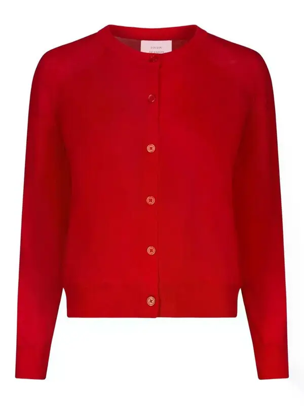 Loulou De Saison Kita Buttoned Cardigan - Red