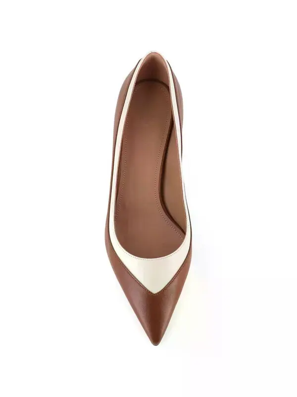 MALONE SOULIERS Pointed-toe Two-tone Pumps