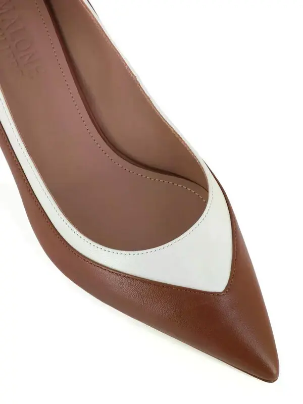 MALONE SOULIERS Pointed-toe Two-tone Pumps