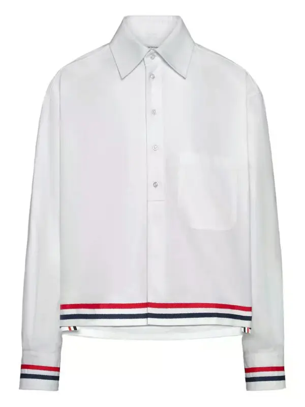 Thom Browne Buttoned-cuffs Shirt - White