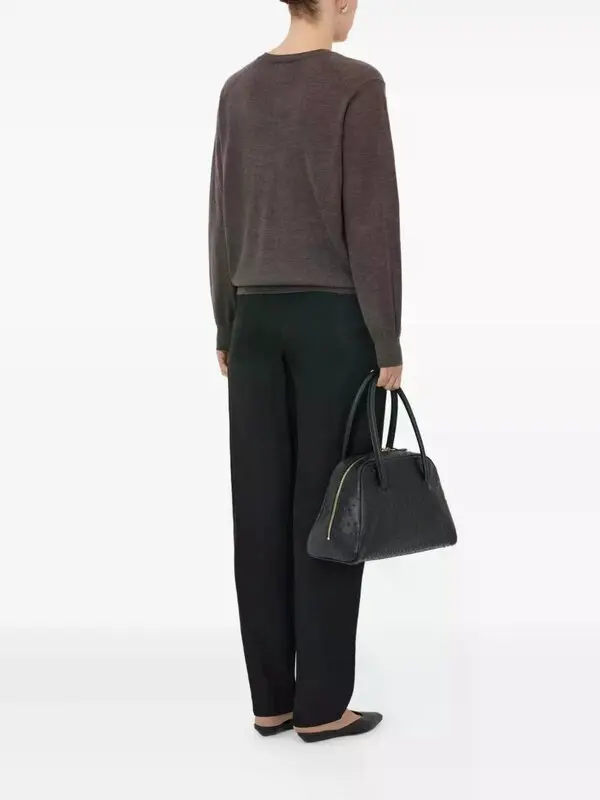 Loulou De Saison Julio V-neck Ribbed Sweater - Brown