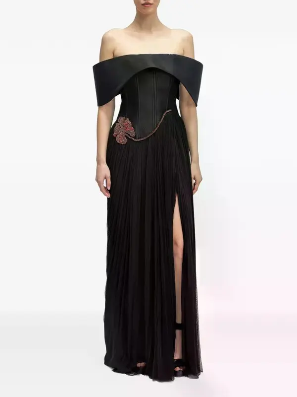 ARAFTU Off-the-shoulder Corset Gown
