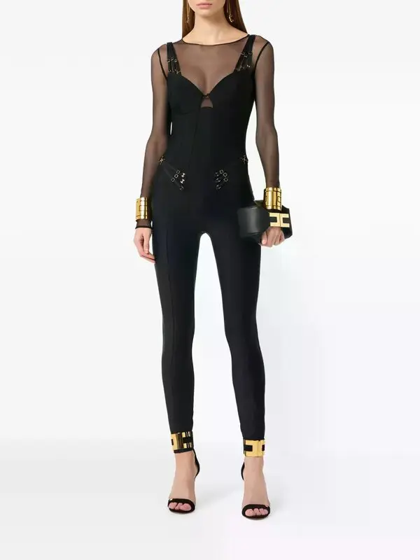 Elisabetta Franchi Tulle Jumpsuit