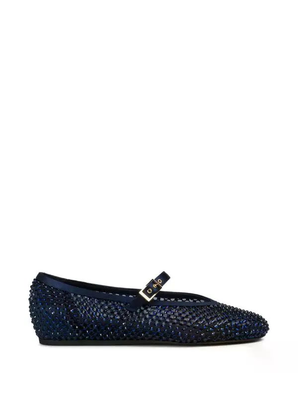 LE SILLA Gilda Crystal-embellished Ballerina Shoes - Blue