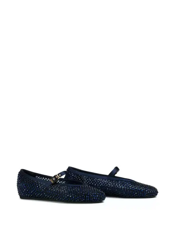 LE SILLA Gilda Crystal-embellished Ballerina Shoes - Blue