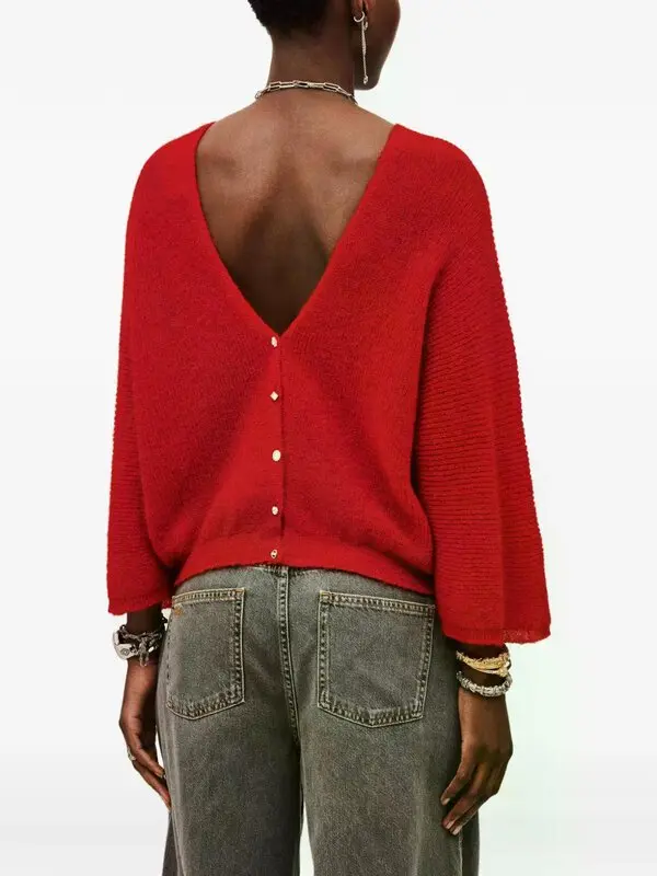 Ba&sh Isaac Buttoned Cardigan - Red