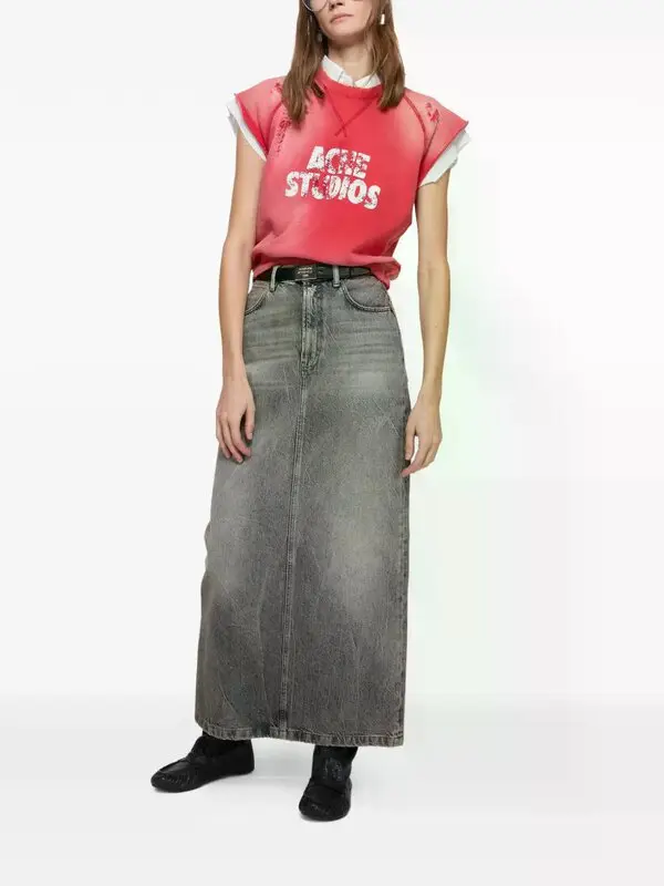 Acne Studios Panelled Midi Skirt
