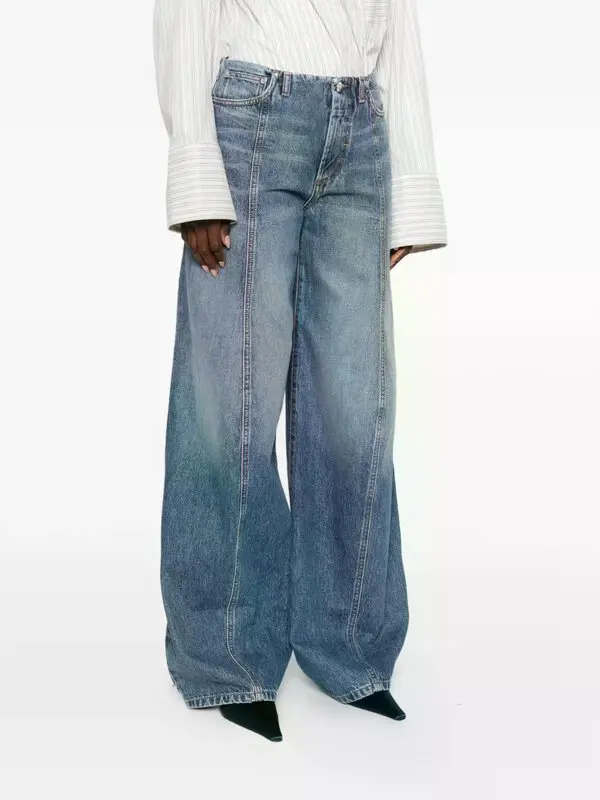 Sportmax Dora Wide Leg Jeans - Blue