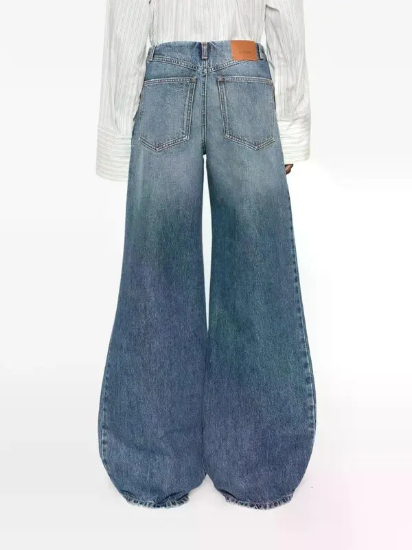 Sportmax Dora Wide Leg Jeans - Blue