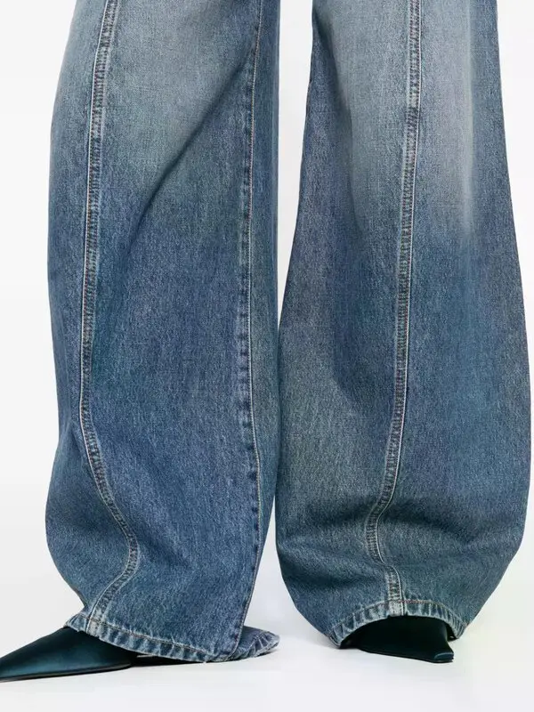 Sportmax Dora Wide Leg Jeans - Blue