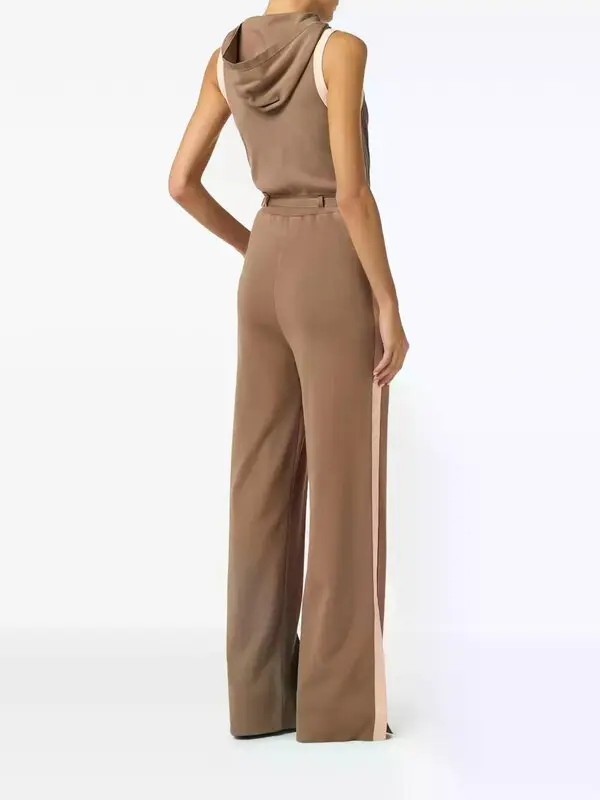 Elisabetta Franchi Hooded Belted Jumpsuit