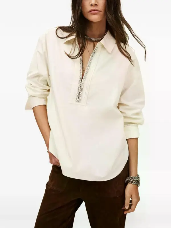 Ba&sh Embellished Shirt - Neutrals