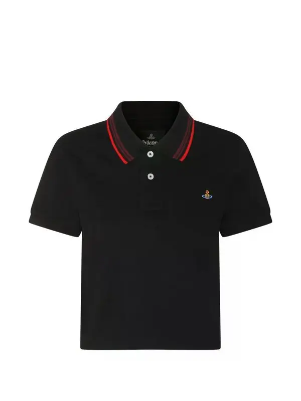VIVIENNE WESTWOOD Striped Collar Polo Top