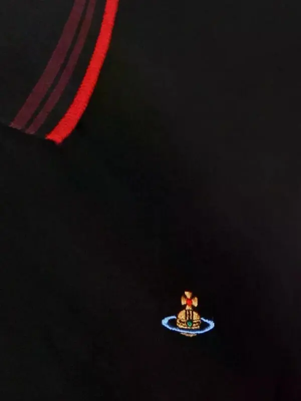 VIVIENNE WESTWOOD Striped Collar Polo Top