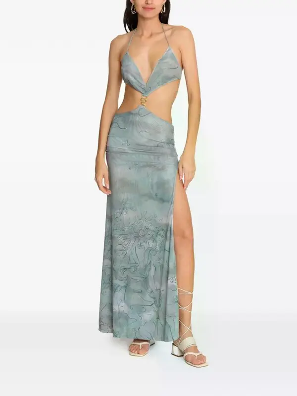 AMIR SLAMA X Jade Picon Cut-out Maxi Dress