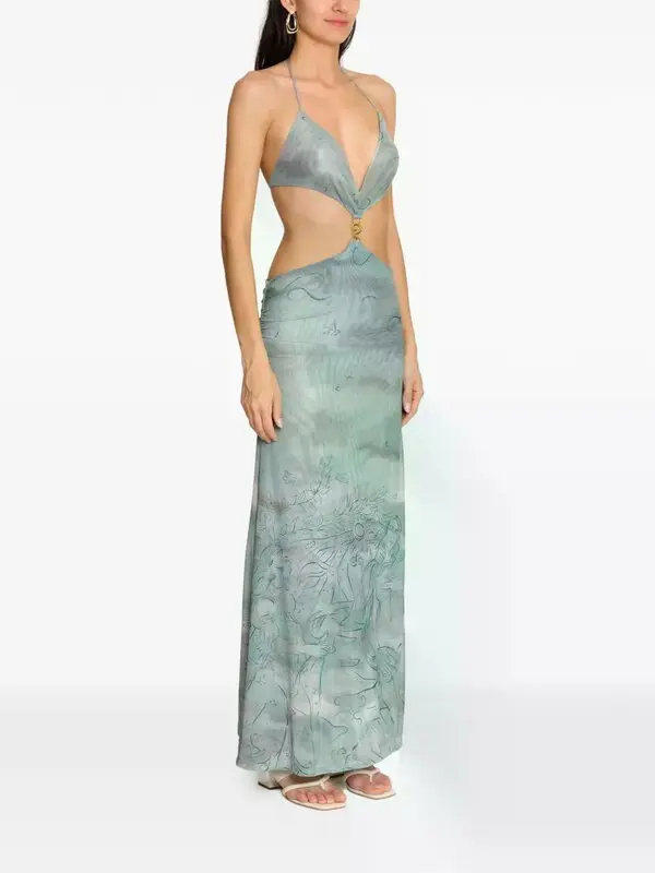 AMIR SLAMA X Jade Picon Cut-out Maxi Dress