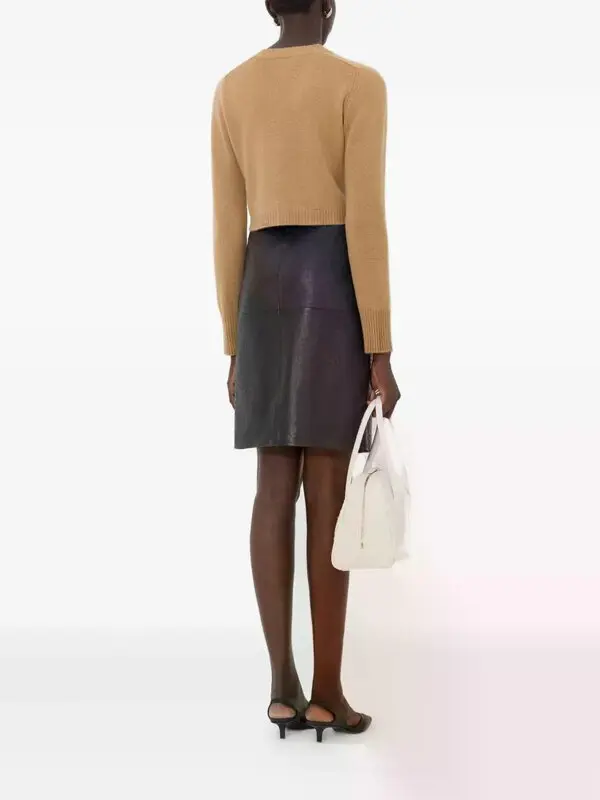 Loulou De Saison Zephir Lds Ribbed Cardigan - Brown