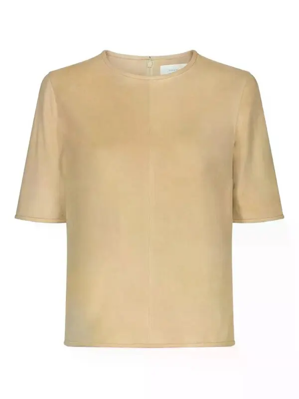 Loulou De Saison Zaida Short-sleeve Crew-neck T-shirt - Neutrals