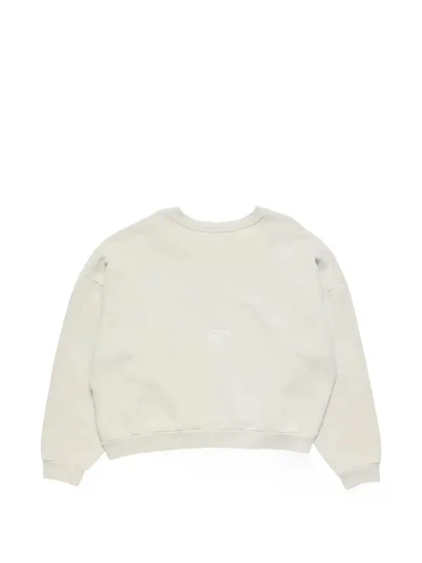 Acne Studios Rubber Logo Fleece Sweatshirt