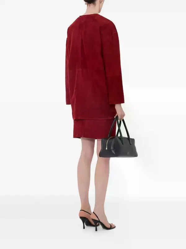 Loulou De Saison Single-breasted Suede Coat - Red