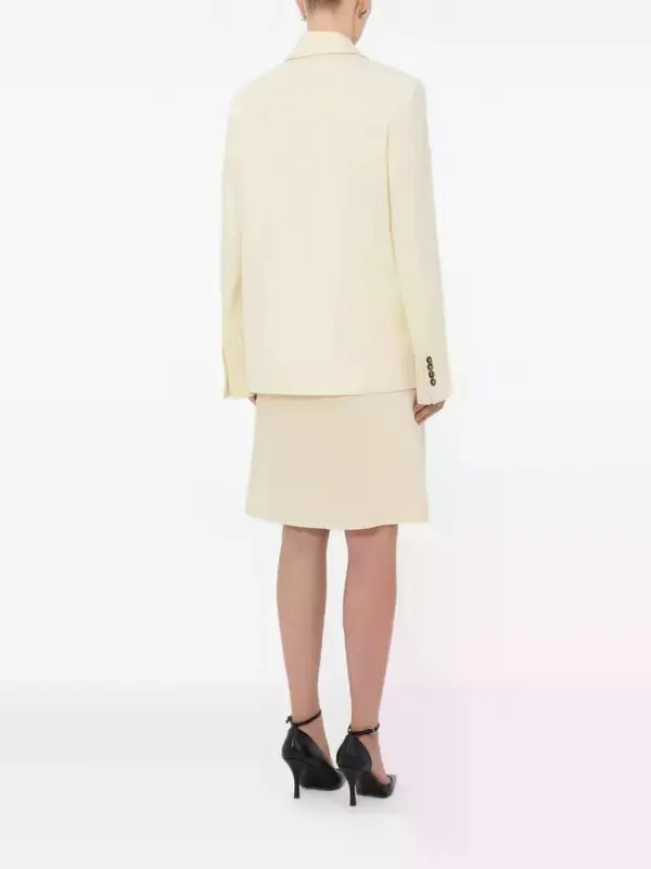 Loulou De Saison Double-breasted Peak-lapel Blazer - Neutrals