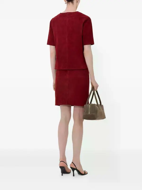 Loulou De Saison Short-sleeve Crew-neck T-shirt - Red